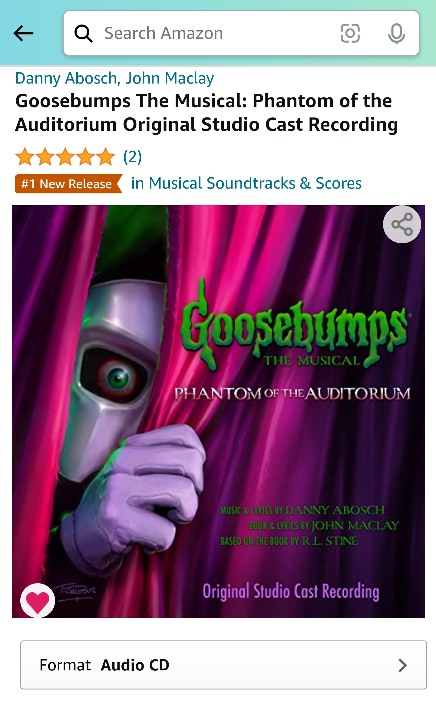 "Goosebumps The Musical" Collectible CD Released — Get Yours Now ...
